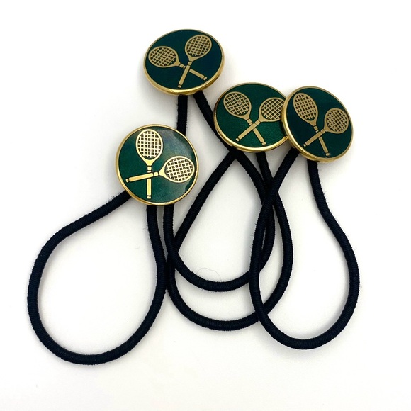 Andrea Corson | Accessories | Tennis Racket Hair Ties With Gold Accents ...